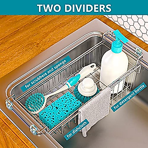 FavoThings Expandable Sink Caddy + 2 Pack Under the Sink Organizer Bundle