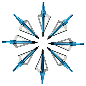 KLY-Archery Hunting Arrows Hunting Broadheads 3 Blade Arrow Archery Compound Bow Beast Aftershock(12pcs)