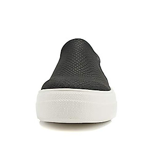 Soda Hike ~ Slip On Double Layer Foam Padded Cushion Sock Fashion Sneakers (Black Cobra, Numeric_5_Point_5) …