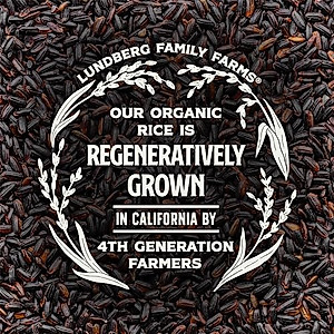 Lundberg Organic Rice, Black Pearl - Whole Grain Gourmet Black Rice for Healthy Meals, Vegan Food, Certified Gluten-Free Rice, Pantry Staples, 16 Oz