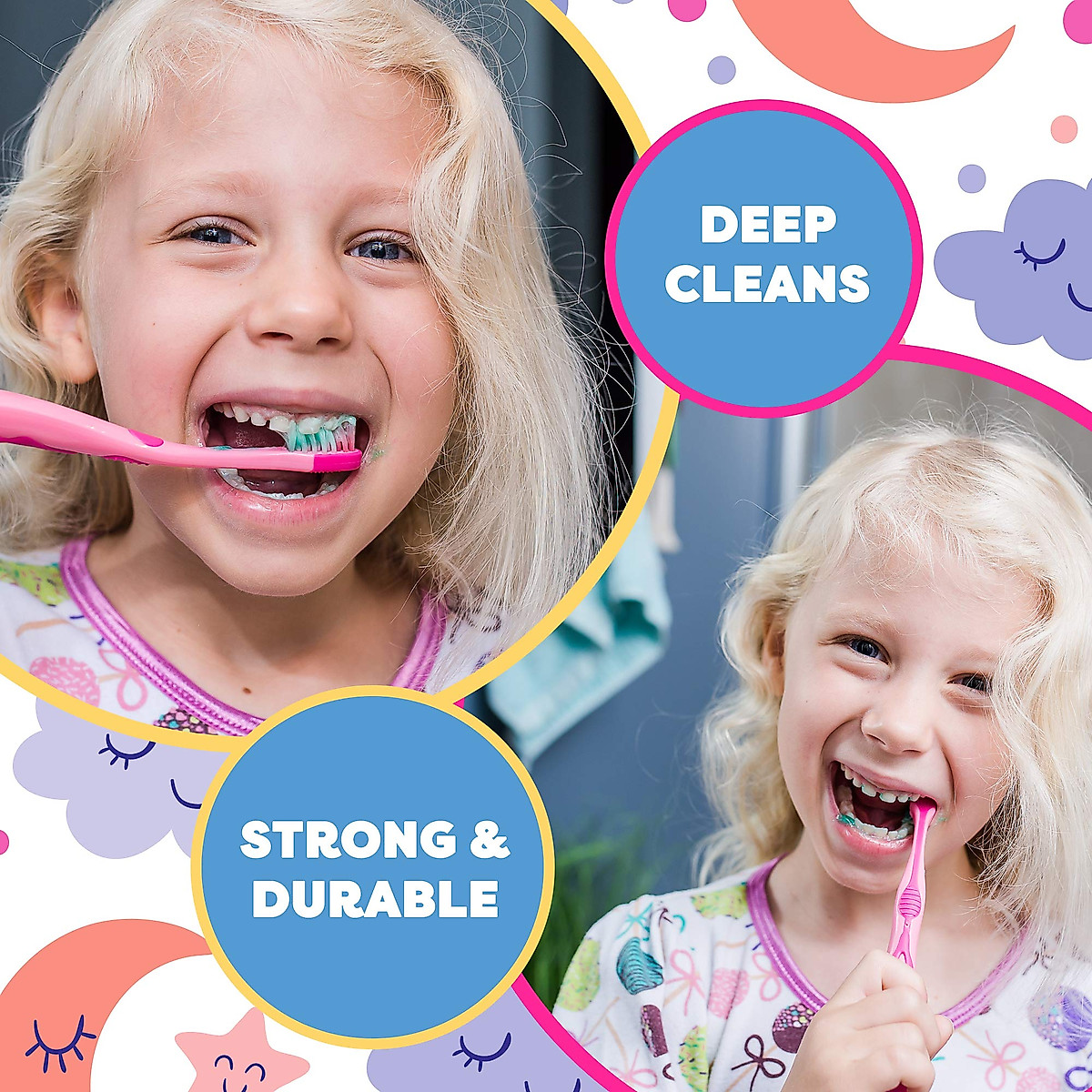 Kids Toothbrush Suction Cup with Covers, Toddler Toothbrush Soft Bristles, Child Toothbrush Suction Cups For Easy Access, Toddler Toothbrushes Handles Perfect For Tiny Hands of Boys and Girls (6 Pack)