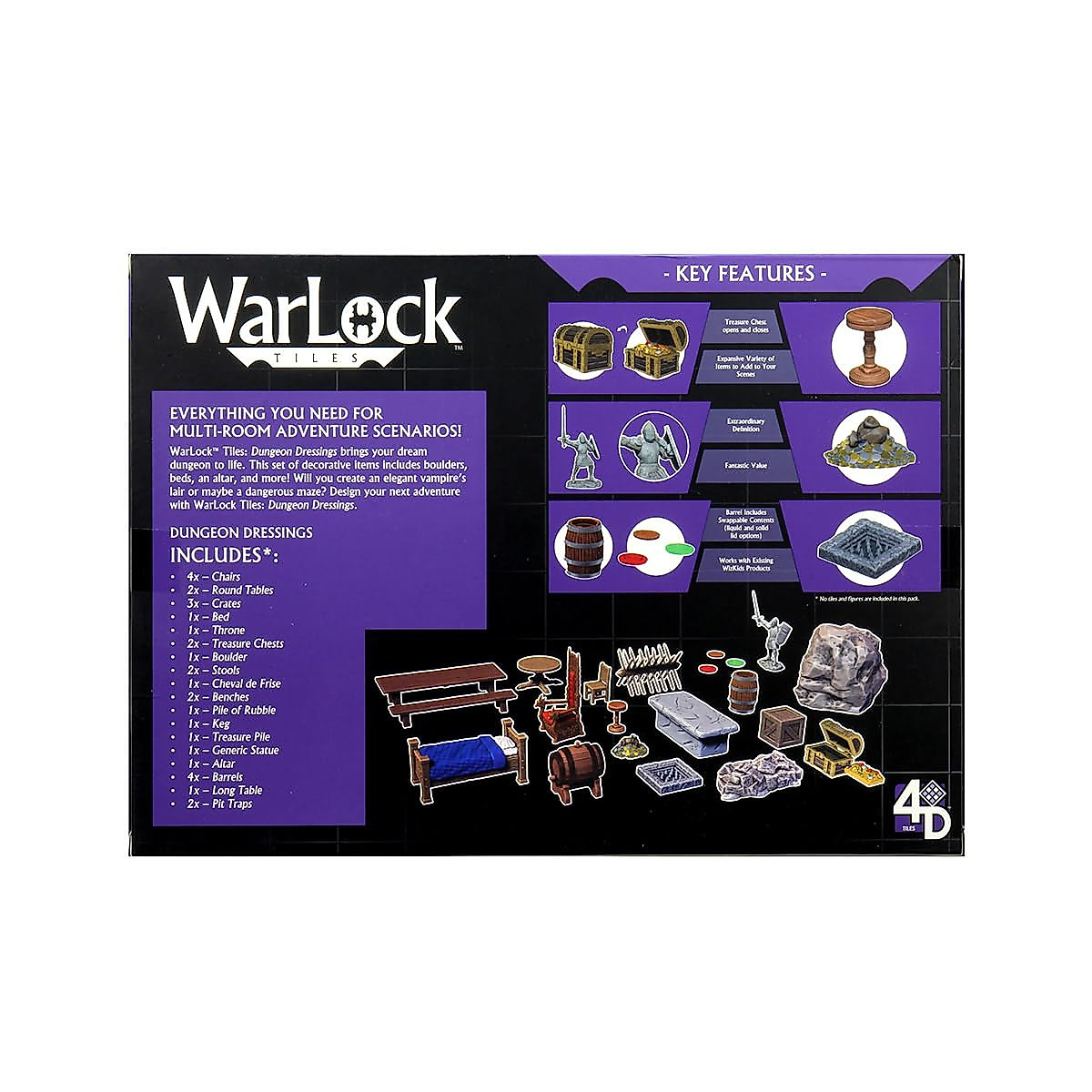 Warlock Dungeon Tiles: Dungeon Dressings | WizKids