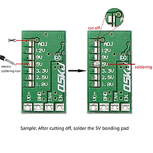 DROK 5v Regulator, 5pcs Mini Voltage Reducer DC 4.5-24V 12V 24V Step Down to 5V Buck Converter Board 3A Volt Step-Down Transformer Power Supply Module