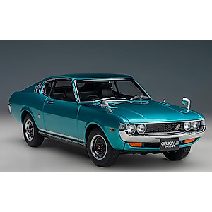 1973 Celica Liftback 2000GT (RA25) RHD (Right Hand Drive) Turquoise Blue Metallic 1/18 Model Car by Autoart 78767