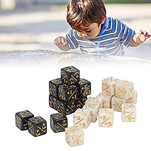 RiToEasysports 24 Pieces Dice Counters, Clear Number Compatible Card Gaming Dice Counters Counters Collectible Card Games