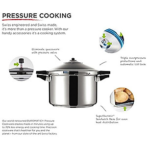 Kuhn Rikon Duromatic Top Model Energy Efficient Pressure Cooker - 3.7-Qt