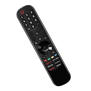 MR21GA MR21GC Replaced Remote Control - ALLIMITY - fit for LG 2021 4K UHD HDTV OLED Smart TV AN-MR21GA AN-MR21GC Remote Control OLED77A1PUA 50UP7100ZUF 55NANO85APA 65QNED95UPA 86NANO75UPA