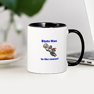 CafePress Stats Man Mug Ceramic Coffee Mug, Tea Cup 11 oz