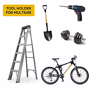 JNIHEEP Garage Organizer Trimmer Rack, Garden Power Tool Hanger Weed Whackers Holder Wall Mounted for Grass Trimmer, Hedge Trimmer, Garage Trimmer, Garden Tools,1 Pack