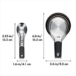 OXO Good Grips 8 Piece Stainless Steel Measuring Cups and Spoons Set