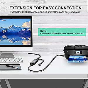 SNANSHI Active USB 3.0 Extension Cable 30 ft, Active USB Extension Cable with Signal Booster Compatible with Oculus Rift, Oculus Quest/Quest 2 VR, Xbox one, Keyboard,Flash Drive, Hard Drive etc