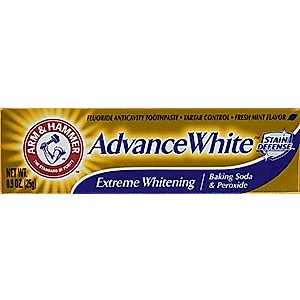 Arm and Hammer Advance Whitening Toothpaste .9 Oz Travel Size 4 Pk.