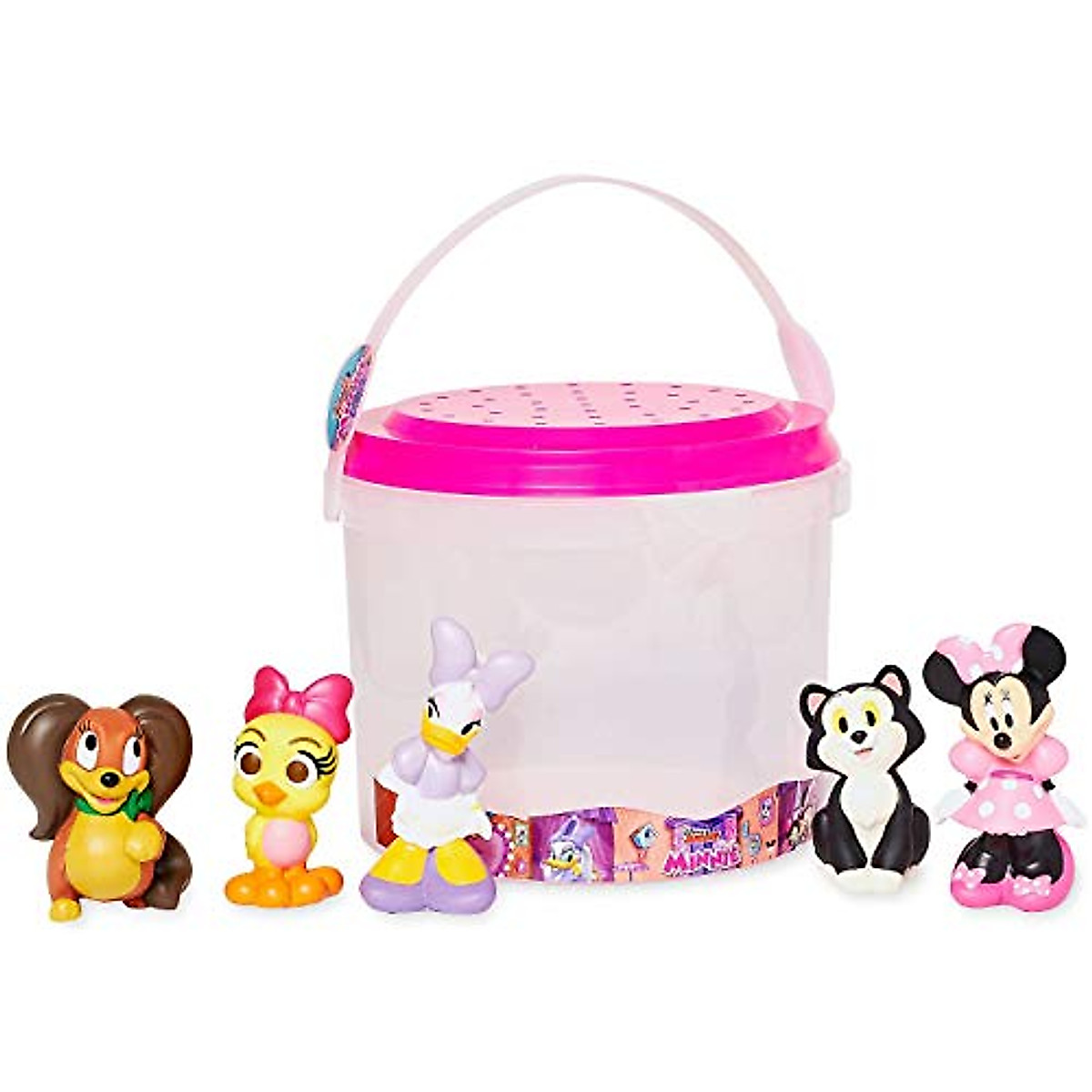 Disney Store Official Minnie Mouse Bath Set – Complete Bathtub Toy Collection, Safe and Fun Bath Play, Authentic Merchandise, for Toddlers and Kids, Ages 3+