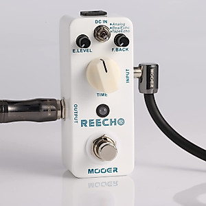 MOOER Reecho Delay Guitar Delay Effects Pedal with 3 Modes, Analog, Real Echo, Tape Echo, Vintage Tap Echo Machine
