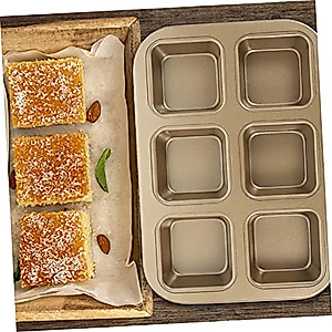 SHOWERORO Square Baking Pan Roasting Pans for Ovens Oven Cake Pan Non Stick Bread Pan Mini Cheesecake Pan Kitchen Cake Pan Professional Bread Pan Pumpkin Loaf Pan Toast Golden France