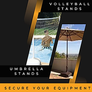 GELCRETE Polymer for Anchoring Down Basketball Goals, Freestanding Punching Bag, Outdoor Umbrella, Volleyball Nets, Etc. JUST ADD WATER - Replaces Sand & Sandbags for bases 16 oz