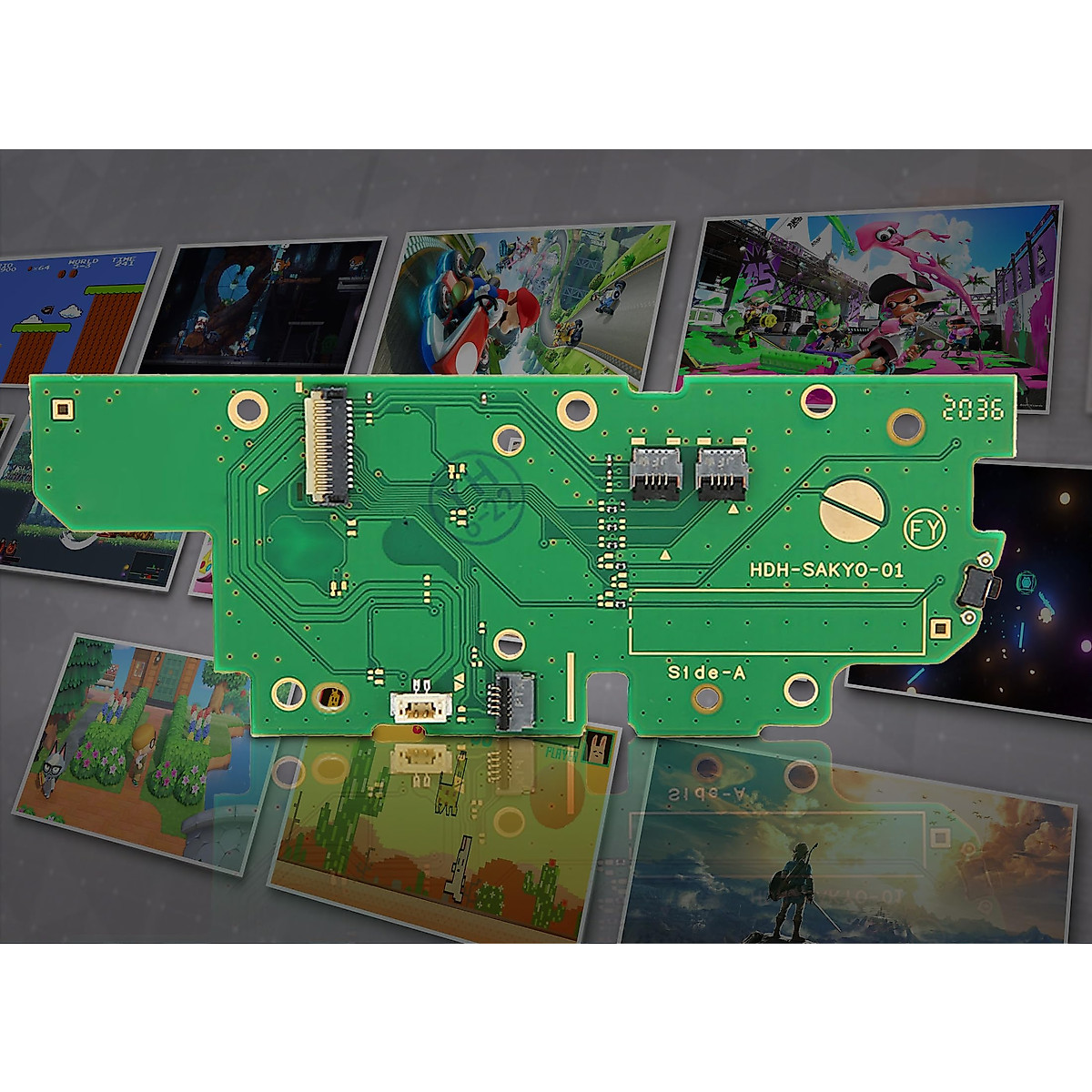 Left L Side Motherboard, for Switch Lite Left Handle, PCB Material L Side Board, Replacement Professional Game Console Key Board Part [video game]