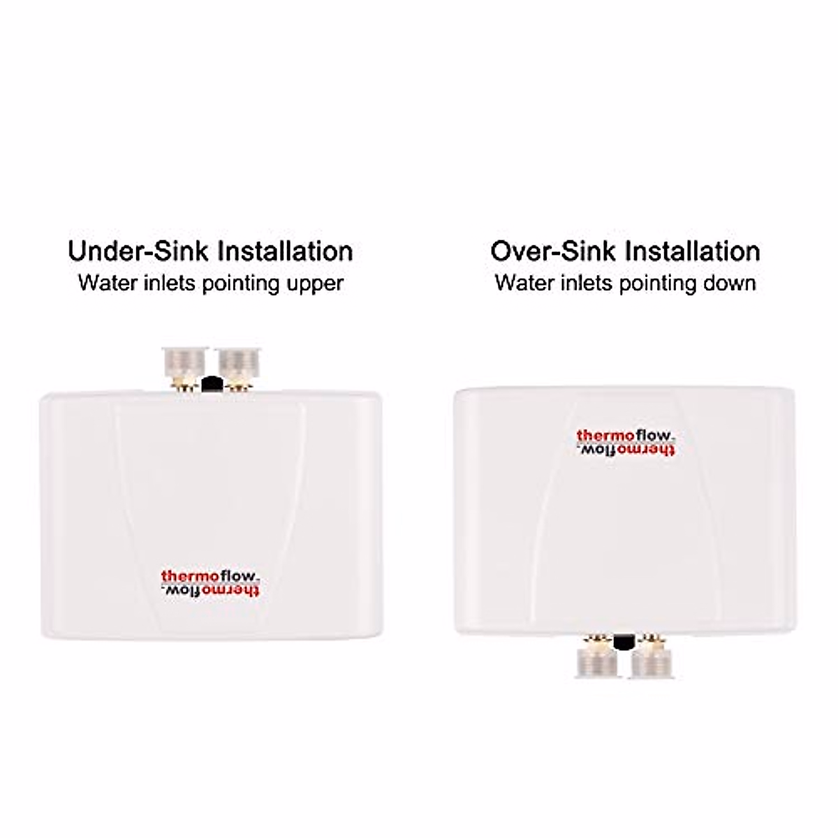 Thermoflow 110V~120V Mini Tankless Water Heater Electric Point of Use On Demand Instant Hot Water Heater for Sinks Wall Mounted, CSA Certified 3.5kW Hard Wired