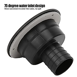 Aramox Water Inlet Lock Fit for Motorhome Caravan Boat Car, Water Locking Cap with Lock Gravity Modification Parts(Black)