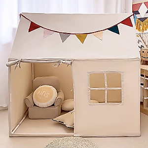 Kids Tent Indoor & Outdoor Toddler Tent Kids Play Tent Large Kids Playhouse Tent Toys with Pennant Banners Razee