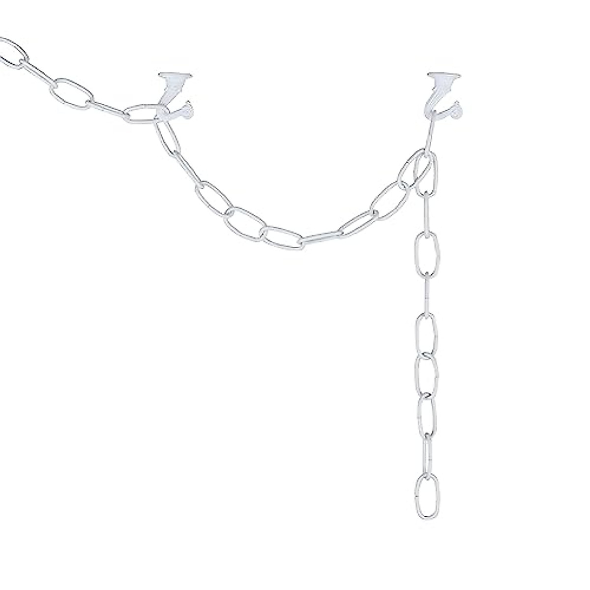 Aspen Creative White 21033 Swag Light, 12 ft Chain