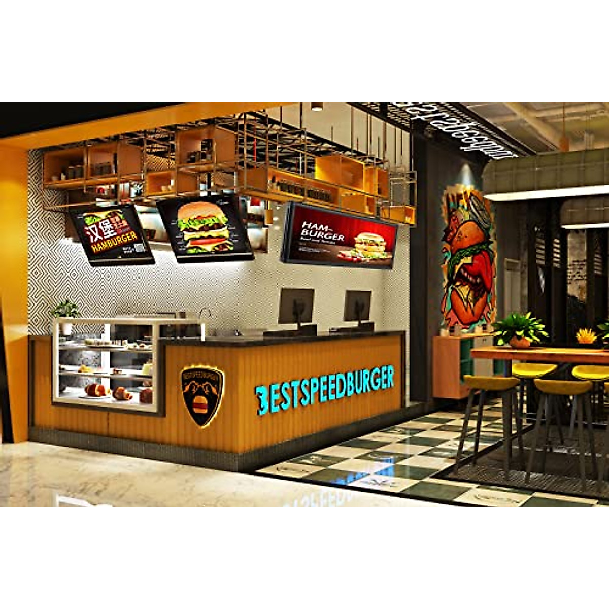 PH6 mm Outdoor LED Sign,40" x 18" Full Color Programming Support Texts, Images and Video Display.HIGH DEFINITION & HIGH BRIGHTNESS