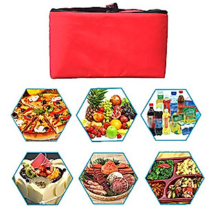 16 Inch Pizza Bag, Extra Large Insulated Food Delivery Bags for Pizza Take Away Food Bag