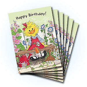 Suzy's Zoo Happy Birthday Greeting Card 6-Pack 10218