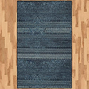 Mohawk Home Prale Denim Geometric (8' X 10') Area Rug