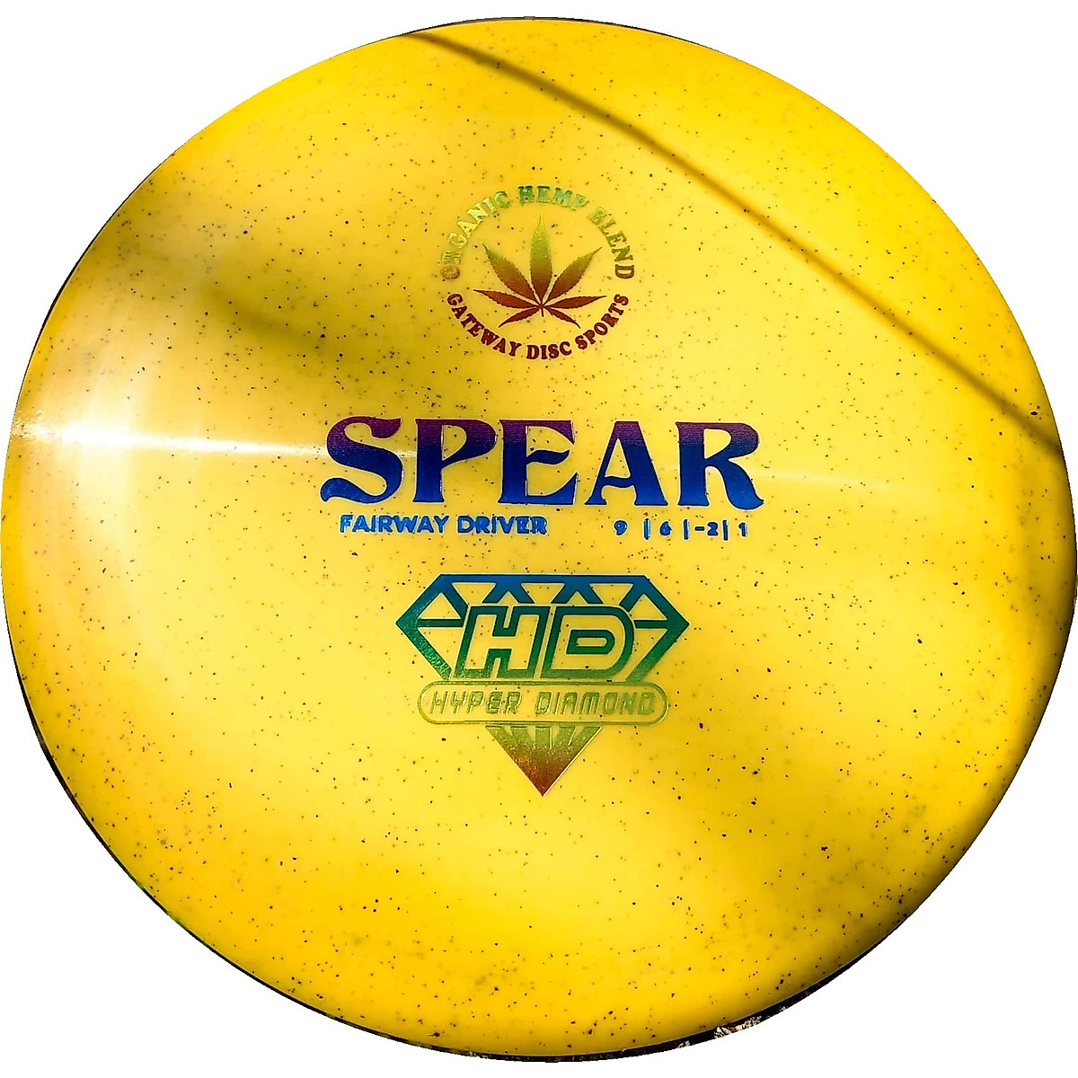 Gateway Disc Sports Hyper-Diamond Hemp Spear Fairway Driver Golf Disc [Colors Will Vary] - 170-172g