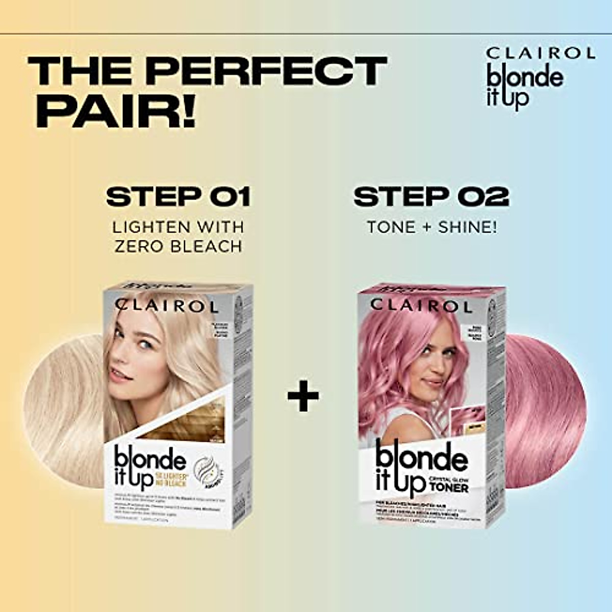 Clairol Blonde It Up Crystal Glow Toners Demi-Permanent Hair Dye, Luminous Pearl Hair Color, Pack of 1
