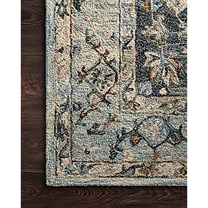 Loloi II Beatty Collection Traditional Oriental Area Rug, 2'-3" x 3'-9", LT. Blue/Blue