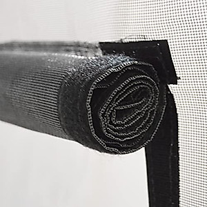 Impact Canopy Walls for 10' x 10' Canopy Tent, Food Service Mesh Sidewall Kit with Service Windows, 4 Walls Only, Black Mesh