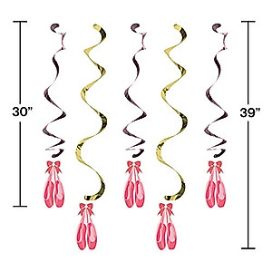 Creative Converting Twinkle Toes Assorted Danglers Hanging Decorations, One size, Pink