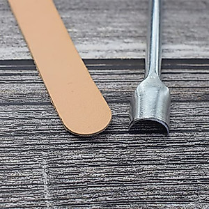 7Pcs Leather Half-Round Cutter Punch Trimming Perforated Leather Craft Tools Slot Punch for Making Wallets, Belts and Purses (Silver,)