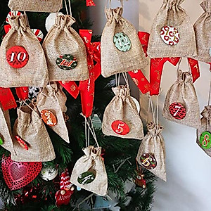 Tomkity 100 Pcs 3x4 Inch Linen Burlap Bags with Drawstring Reusable for Jewelry Wedding Party DIY Craft Gift Bags