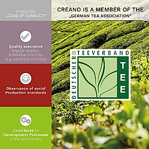 Creano Tea Flowers Mix 6pcs Set Blooming Tea, Green Tea, White Tea & Black Tea in Elegant Magnetic Box with Silver Embossing