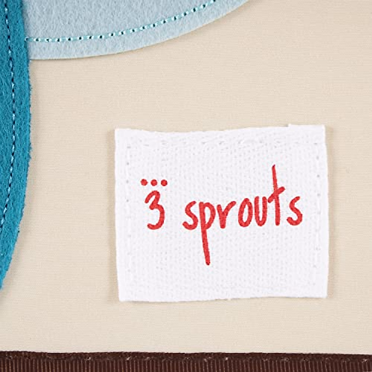 3 Sprouts Children's Large 13 Inch Foldable Fabric Storage Cube Box Polka Dot Sheep Toy Bin with Blue Peacock Toy Bin