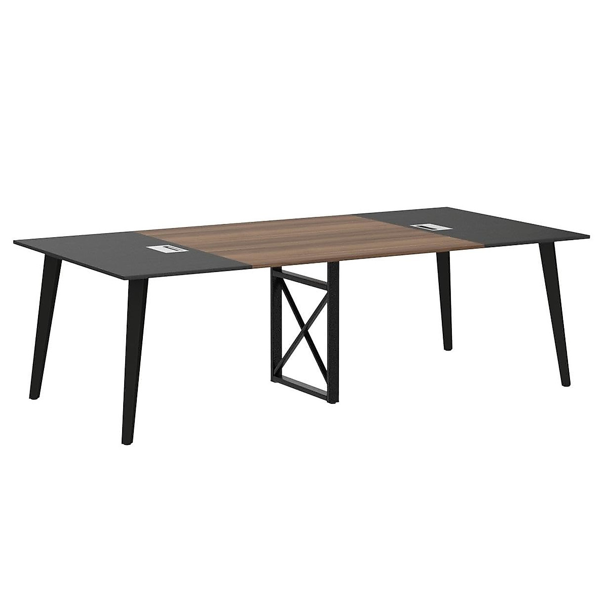 Tribesigns 8FT Conference Table, 94.5L x 47.2W inch Large Modern Meeting Table, Seminar Training Table with Grommet Holes for Office Conference Room