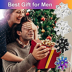 Motiloo 18 in 1 Snowflake Multitool,4 Packs Snowflake Multi Tool,Stainless Steel Snowflake Wrench/Bottle Opener with Key Ring Portable to Take for Great Men Fathers Christmas Gift
