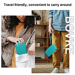 BOVKE Hard Carrying Case for 3D Pen Set, 3D Pen Case Compatible with 3Doodler Start+ Essentials 3D Printing Pen Toy Home Art Activity Set, Mesh Pocket fit 3D Printing Filament, Green (Box Only)