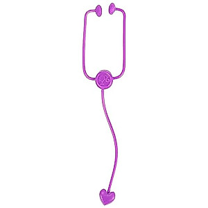 Barbie Nurse Fashion Doll with Medical Tool Print Top & Pink Pants, White Shoes & Stethoscope Accessory