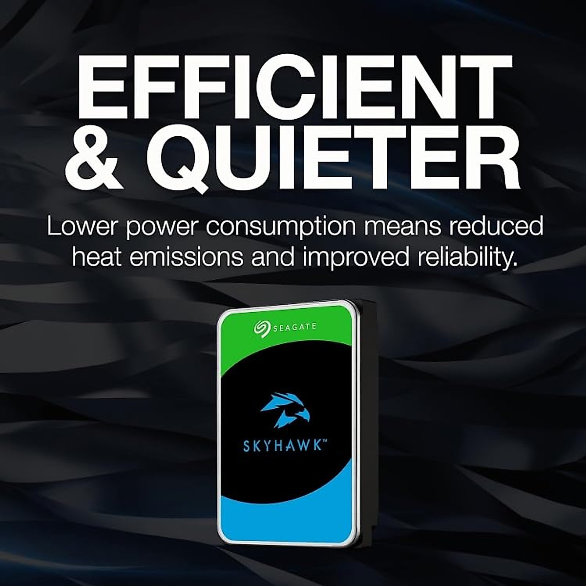 SEAGATE ST2000VX015 3.5 in. 256 MB & 2TB Skyhawk Lite Surveillance Internal Hard Drive HDD