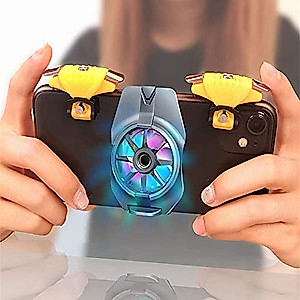 Universal Phone Cooler, Portable Quick Cooling CellPhone Radiator Gaming Cooler Fan for android devices Silver Plug-in