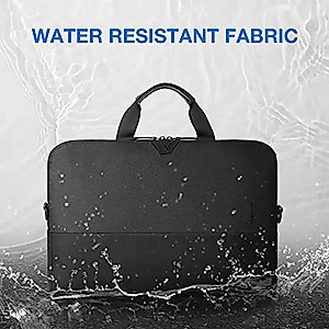 BAGSMART Laptop Bag, 15.6 Inch Laptop Case,Slim Computer Bag for Men Women,15 Inch Water-Repellent Messenger Shoulder Bag,Office Bag Work Bag,Laptop Briefcase for Business Office Travel,Black