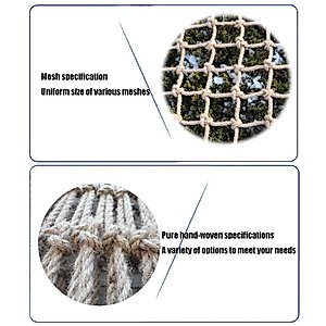 Climbing Net for Kids, Treehouse Safety Net Child Swing Fence Netting Rope Ladder Truck Trailer Heavy Duty Cargo Net Balcony Stair Playground Protection Net Grid 10cm (Size : 1 * 10m(3 * 33ft))