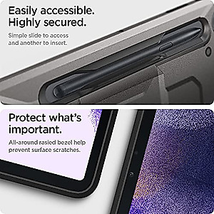 Spigen Tough Armor Pro Designed for Galaxy Tab S7 FE 12.4" 2021 Case with S Pen Holder (2021) - Gunmetal