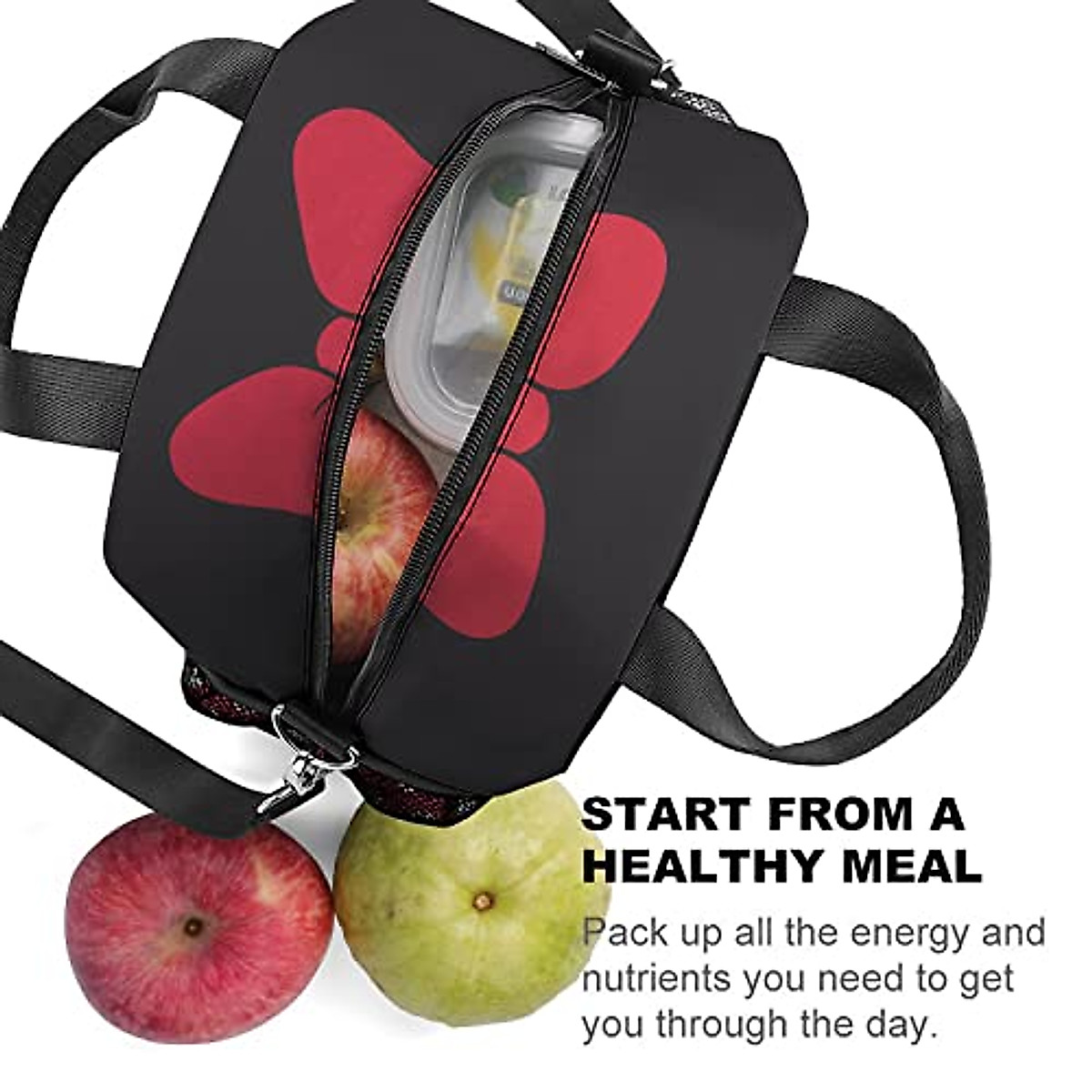 ZLCMMF Portable Lunch Bag Cartoon Reusable Lunch Box Insulated Tote Bag for Women Men Work Travel Picnic