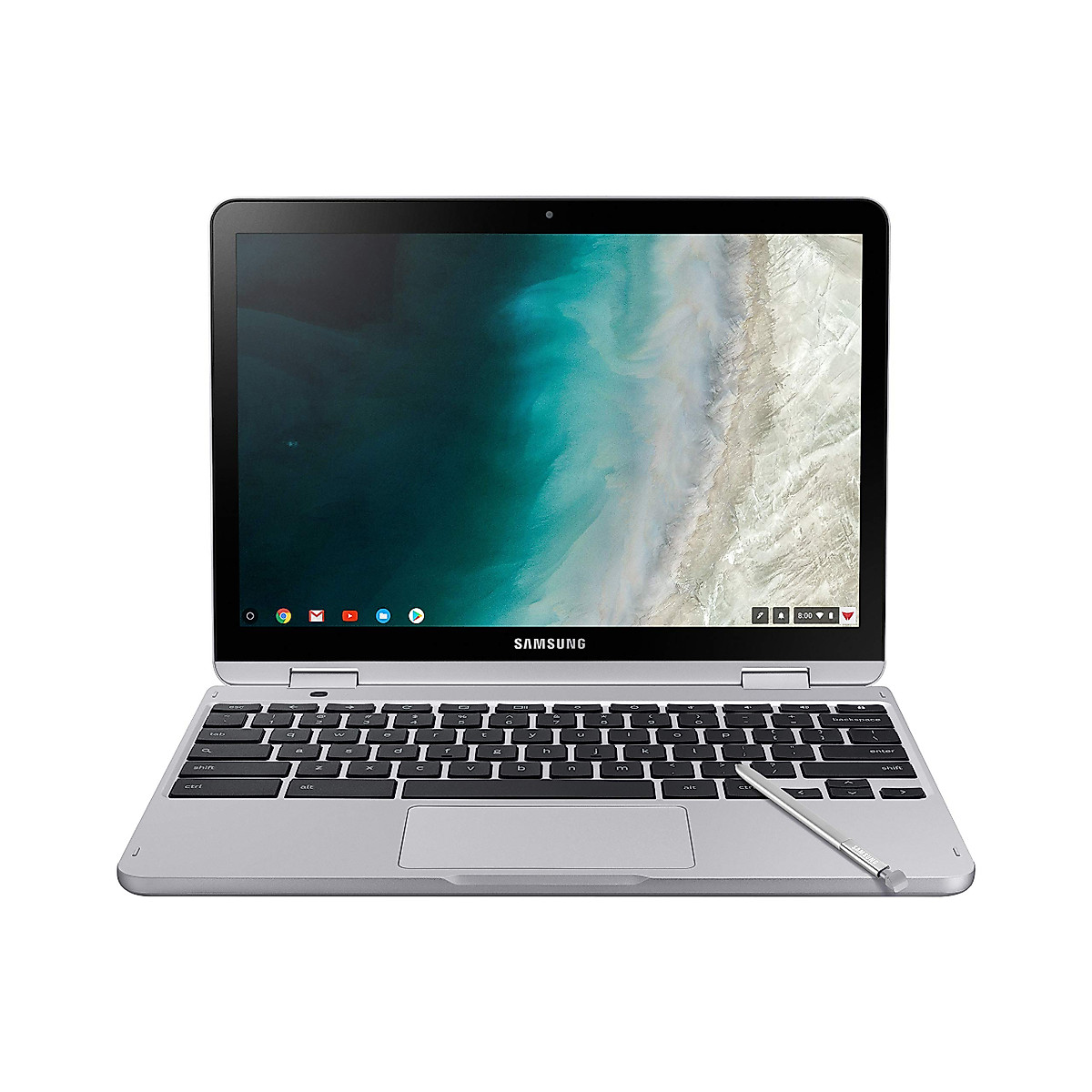 Samsung Chromebook Plus V2 2-in-1 Laptop- 4GB RAM, 64GB eMMC, 13MP Camera, Chrome OS, 12.2", 16:10 Aspect Ratio- XE520QAB-K03US Light Titan