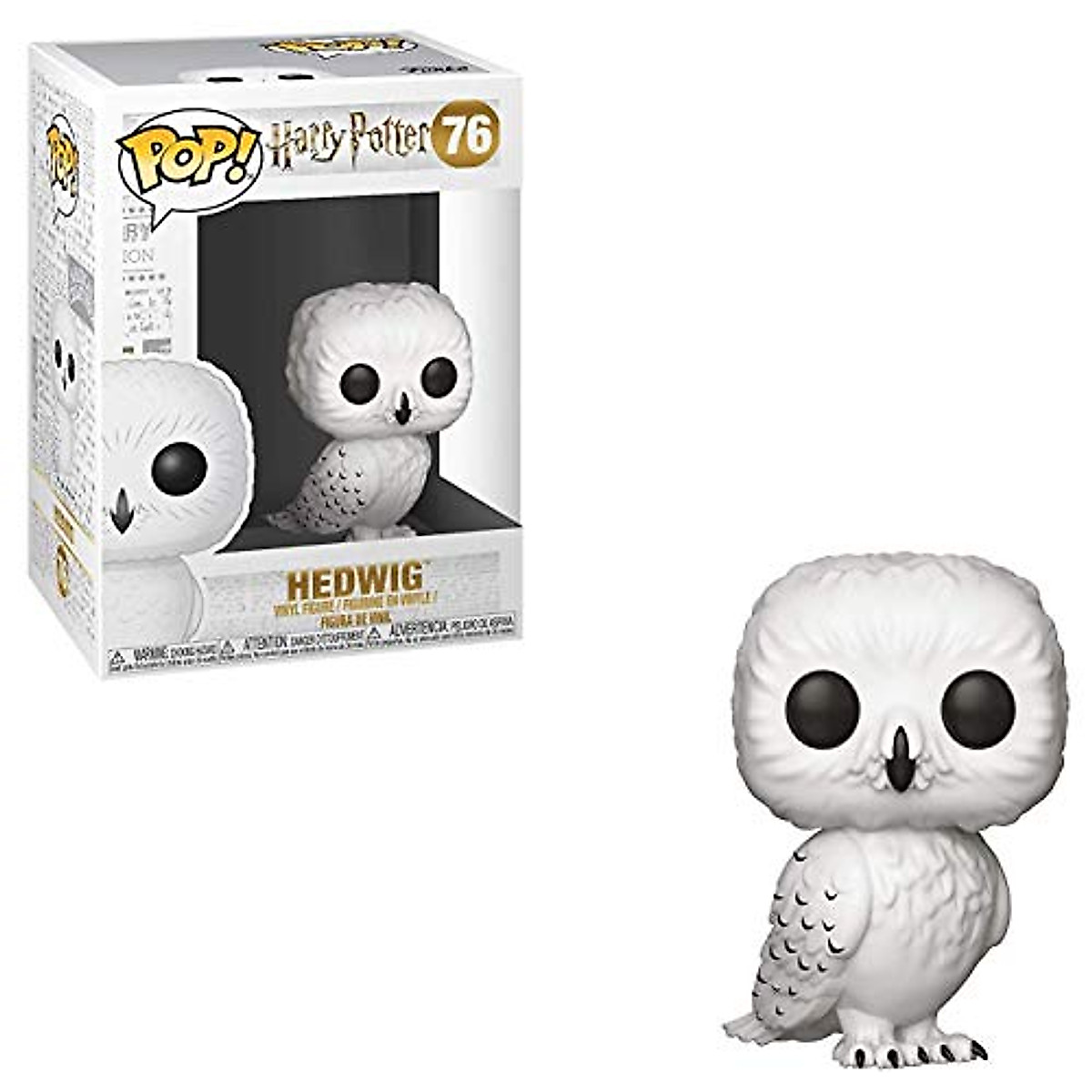 HARRY POTTER - Hedwig (Owl) Funko Pop Vinyl Figure (Bundled with Compatible Pop Box Protector Case), Multicolored, 3.75 inches
